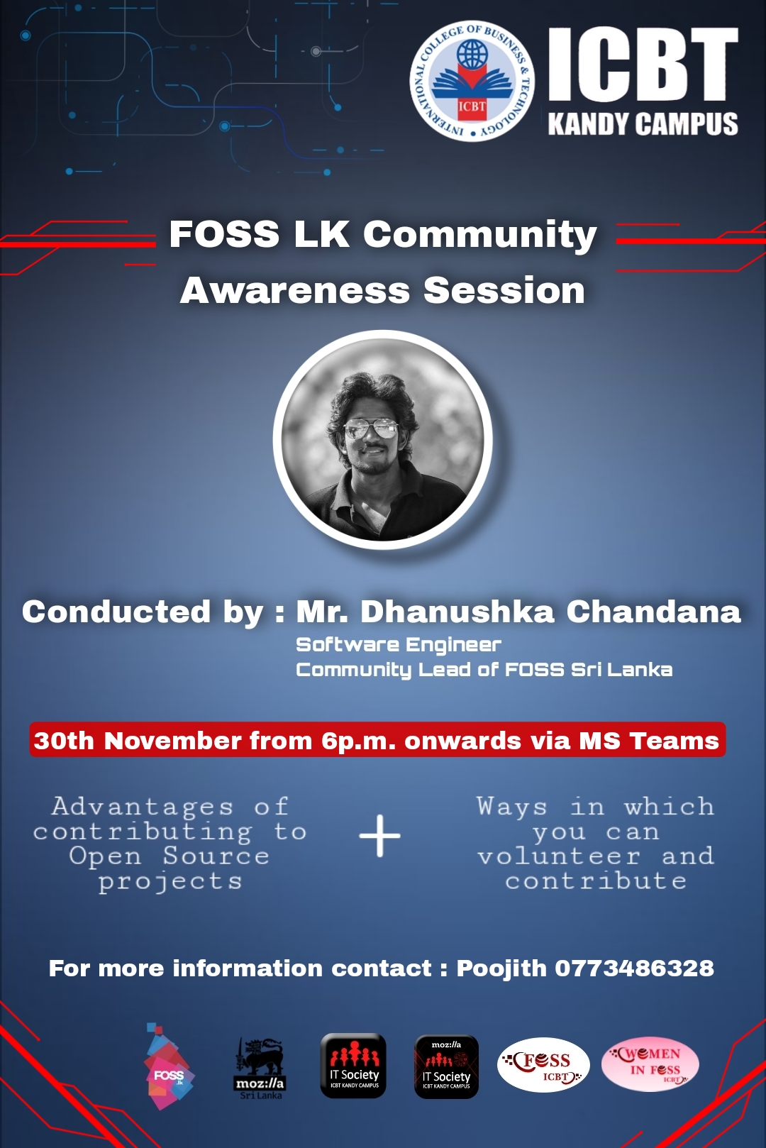 FOSS LK Community Awareness Session - ICBT - Blog - FOSS Sri Lanka